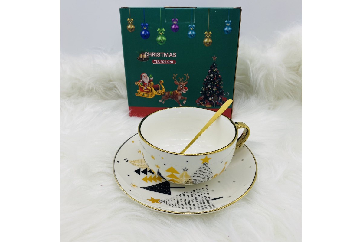 ΚΟΥΠΑ ΜΕ ΠΙΑΤΑΚΙ/ΚΟΥΤΑΛΑΚΙ JOY 11*5.5*16.4cm WHITE/GOLD CD23-K5