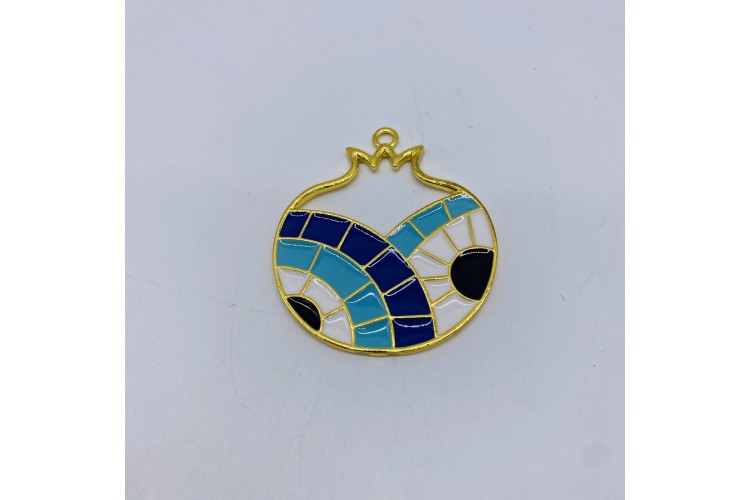 ΜΕΤΑΛΛΙΚΟ ΡΟΔΙ/ΜΑΤΙΑ ΚΥΒΙΣΤΙΚΟ 44*50.5mm ΜΠΛΕ 1 ΤΕΜΑΧΙΟ MI-3050