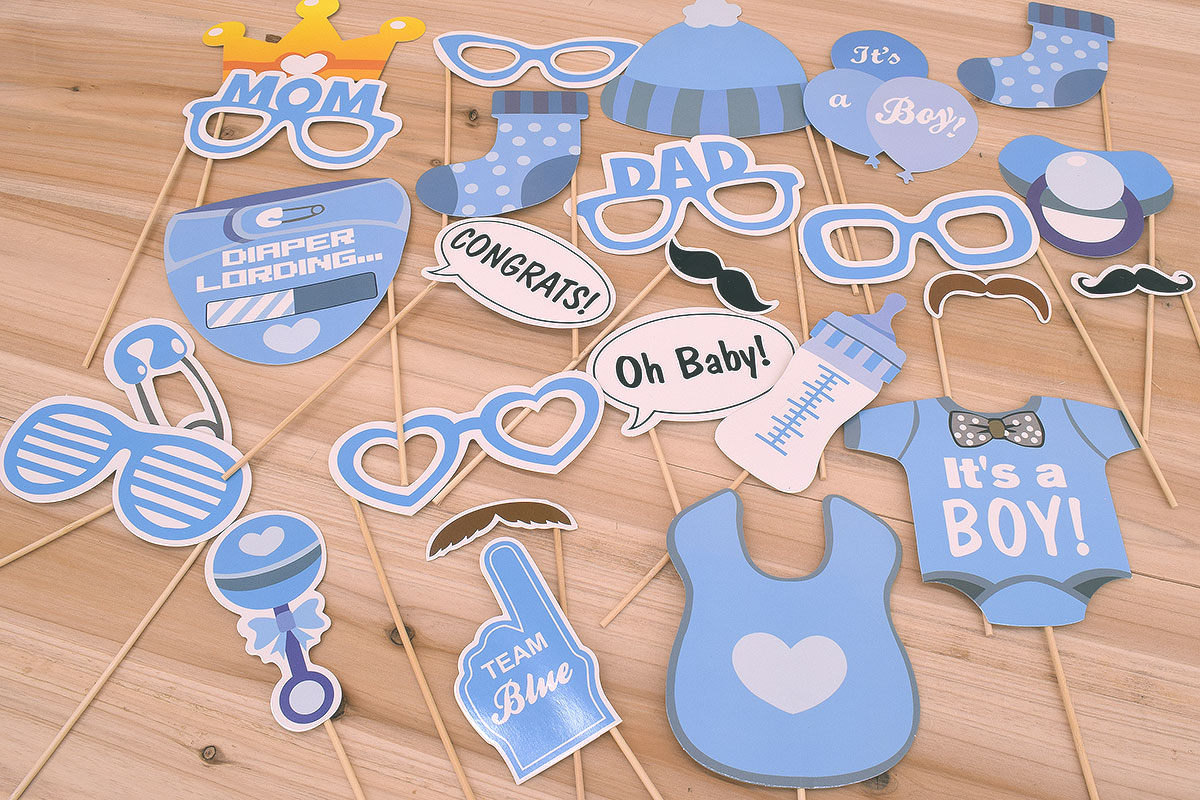 Photo Booth Kit "Boy Baby Shower" PP-BABY-BOY