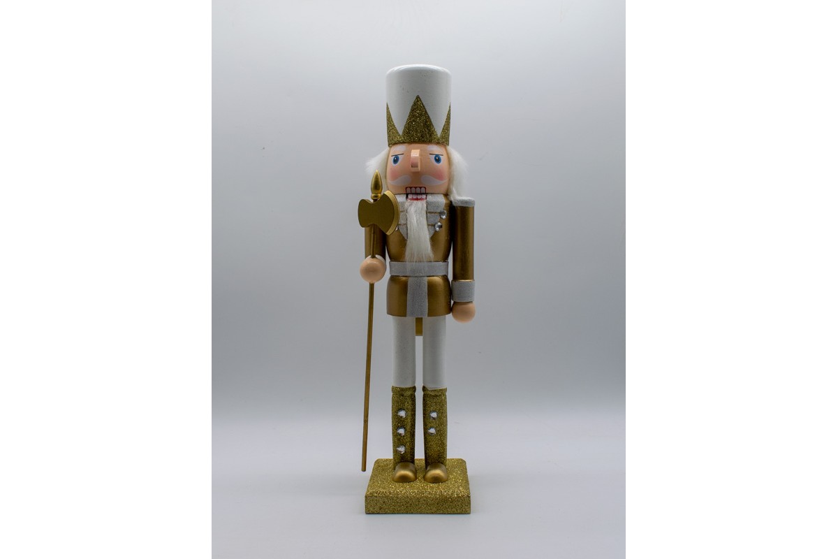 Καρυοθραύστης 38cm Gold white Με Πέλεκη